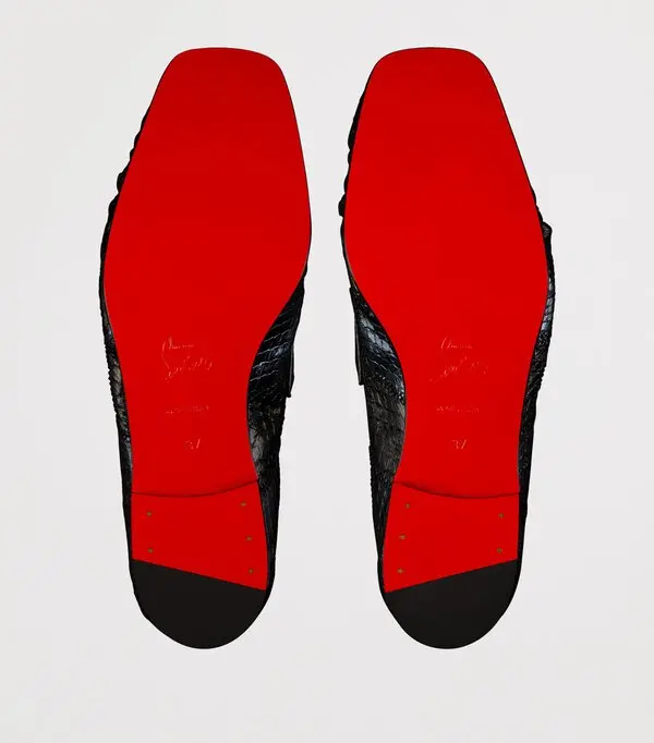 CHRISTIAN LOUBOUTIN Mocallista Patchwork Leather Loafers