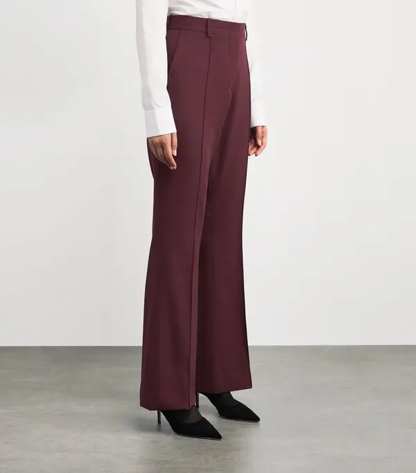 Brioni Silk-wool Flared Trousers