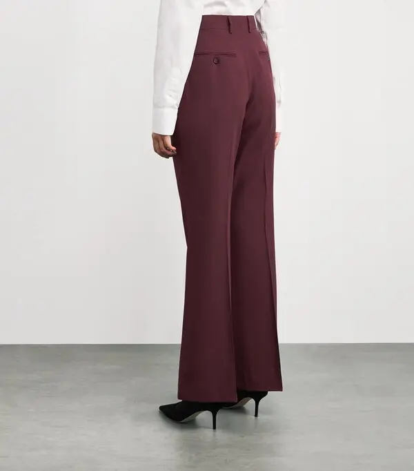 Brioni Silk-wool Flared Trousers