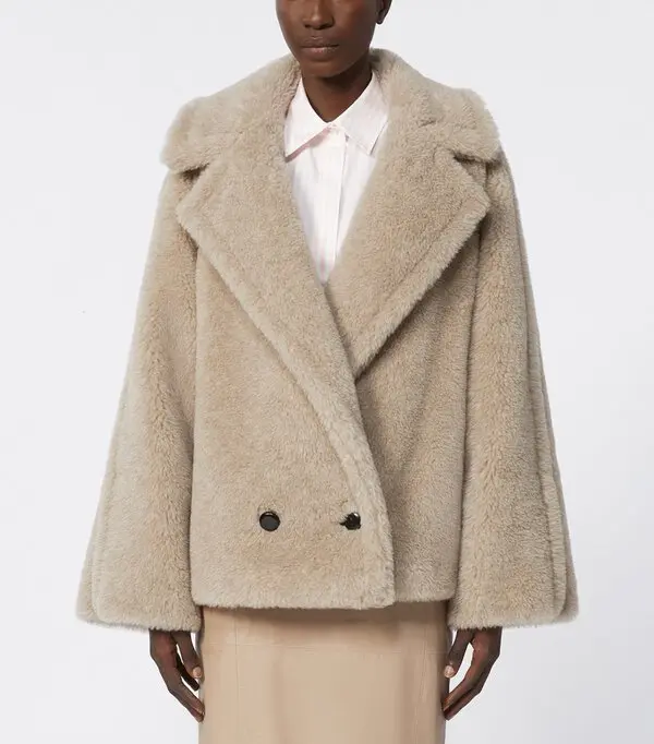 Max Mara Alpaca-cashmere-silk Teddy Jacket