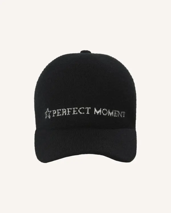 Perfect Moment Cashmere Blend Baseball Cap - Black