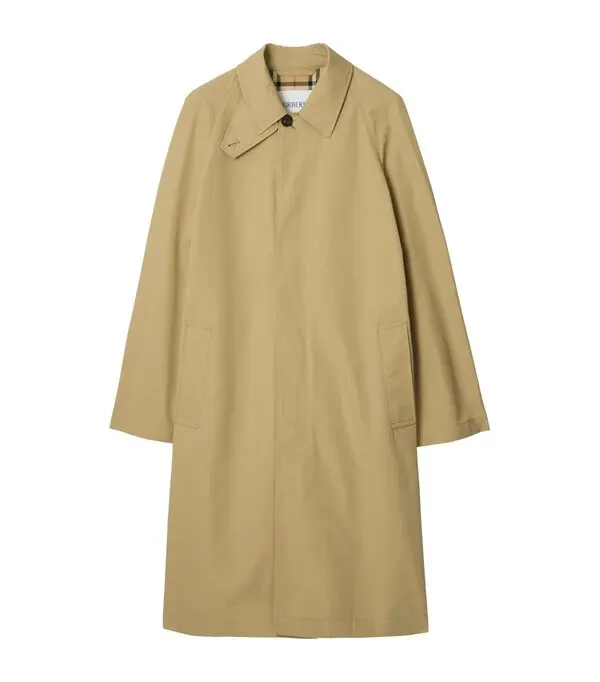 Burberry Cotton Canvas Long Car Coat