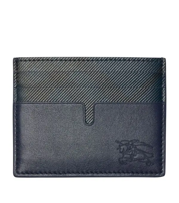 Burberry Tall Pop Check Card Holder - Navy