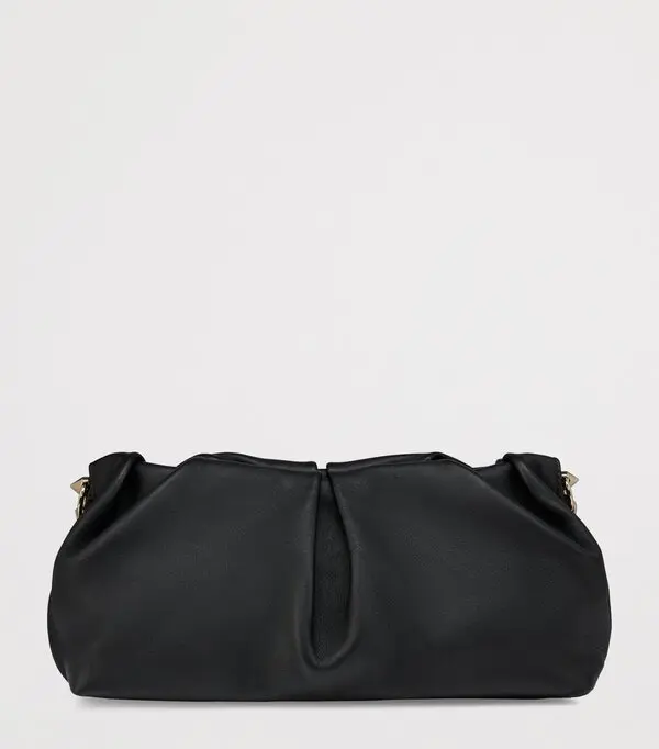 CHRISTIAN LOUBOUTIN Eva Leather Shoulder Bag - Black