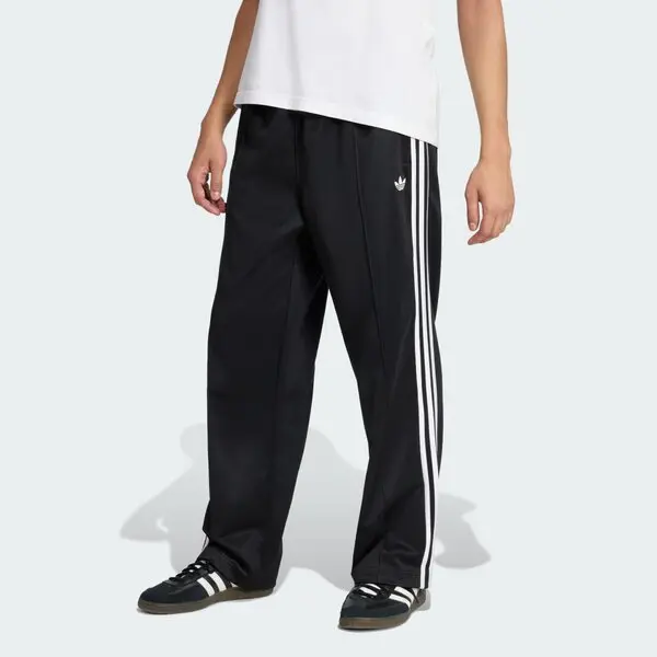 Adidas Baggy Track Pants - Black / White