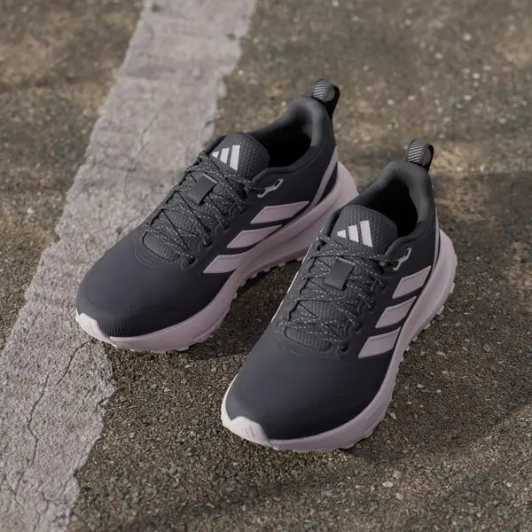 Adidas Runfalcon Tr Running Shoes - Carbon / Ice Purple / Core Black