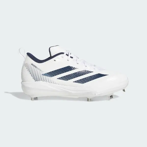 Adidas Adizero Instinct 2.0 Cleats - Cloud White / Team Navy Blue 2 / Team Navy Blue 2