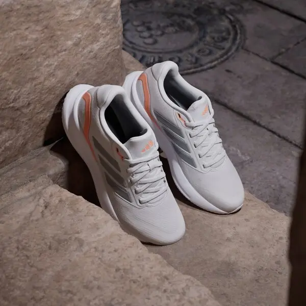Adidas Runfalcon Running Shoes - Crystal White / Iron Metallic / Beam Orange