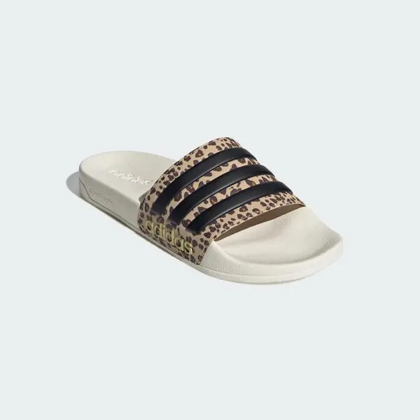 Adidas Adilette Shower Slides - Off White / Core Black / Magic Beige