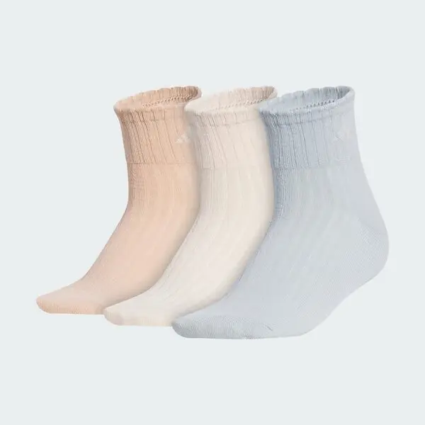Adidas Sport Fashion 3-pack Quarter Socks - Wonder Sage / Crystal Linen / Magic Beige