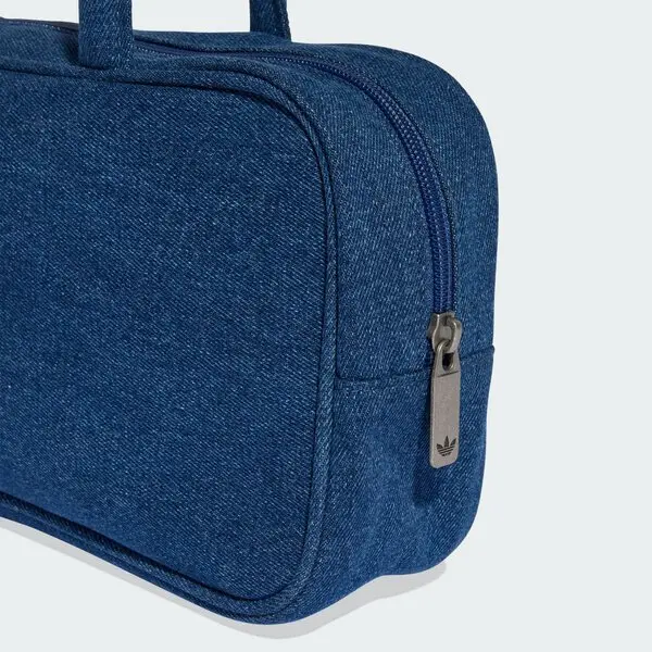 Adidas Adicolor Elongated Airliner Denim Bag - Light Denim