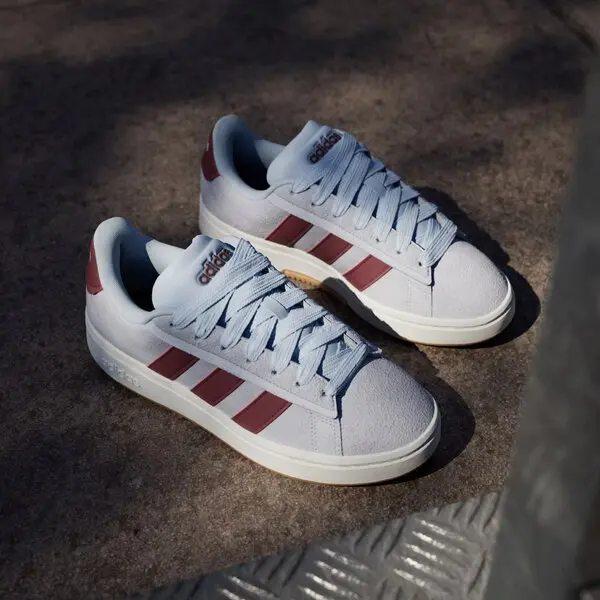 Adidas Grand Court Alpha Sneakers - Crystal Sky / Shadow Red / Off White