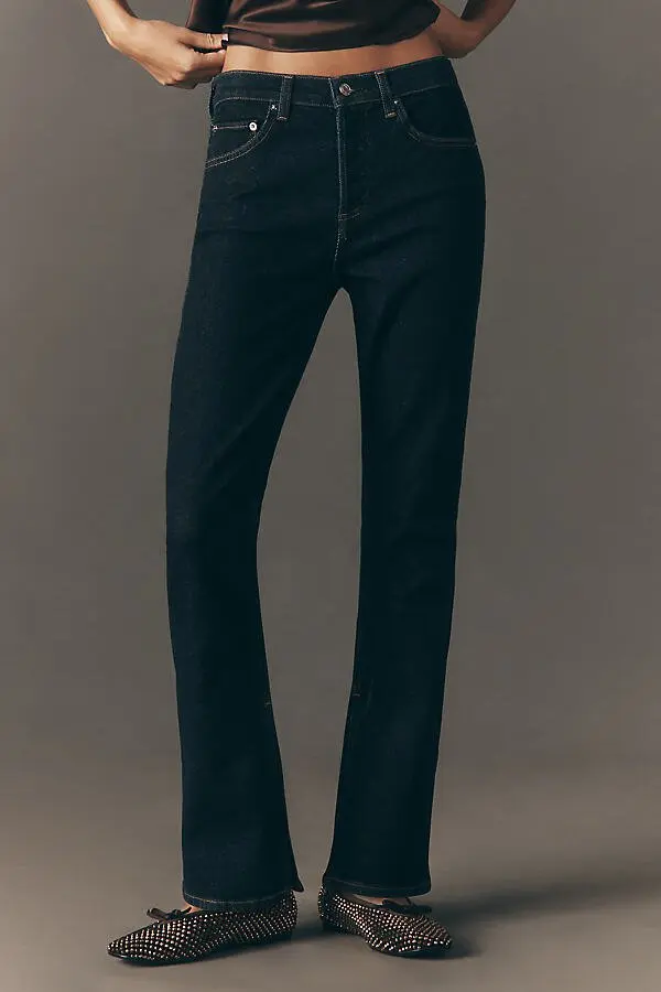 AGOLDE Gram Petite High-rise Split Skinny Jeans
