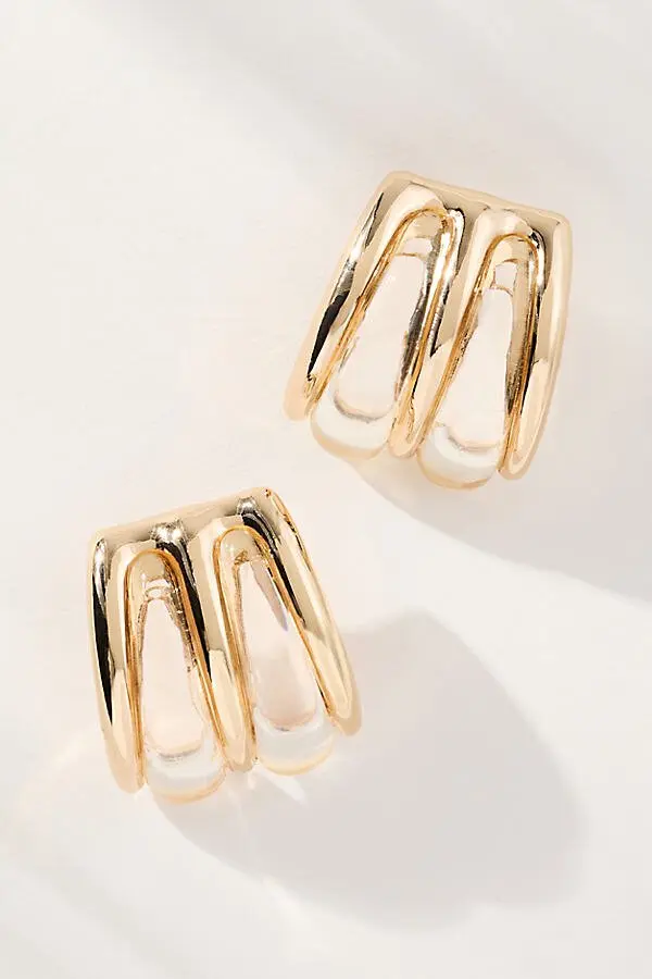 8 Other Reasons Gia Stud Earrings - Gold/clear