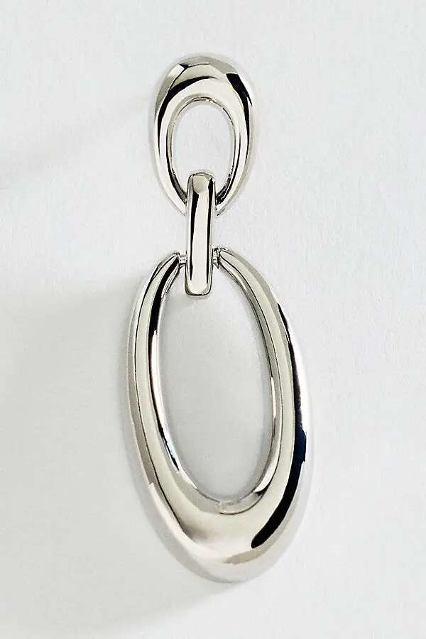 Anthropologie Linked Metal Drop Earrings