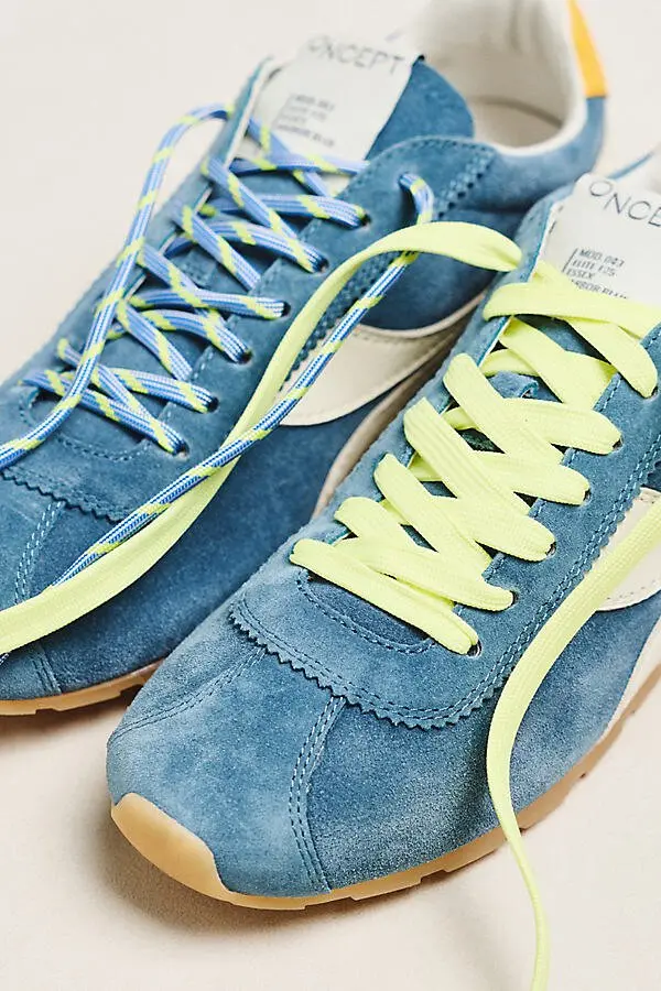 Anthropologie Sporty Laces - Blue/yellow