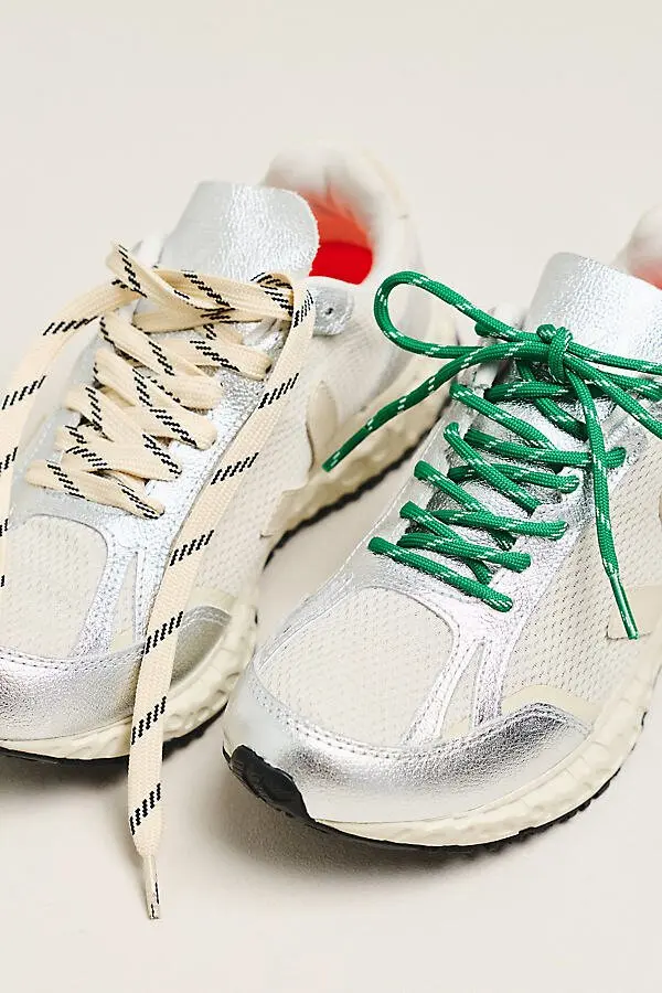 Anthropologie Sporty Laces - Green/white