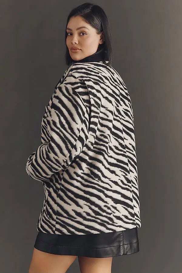 Sanctuary Printed Barn Jacket - Zebra