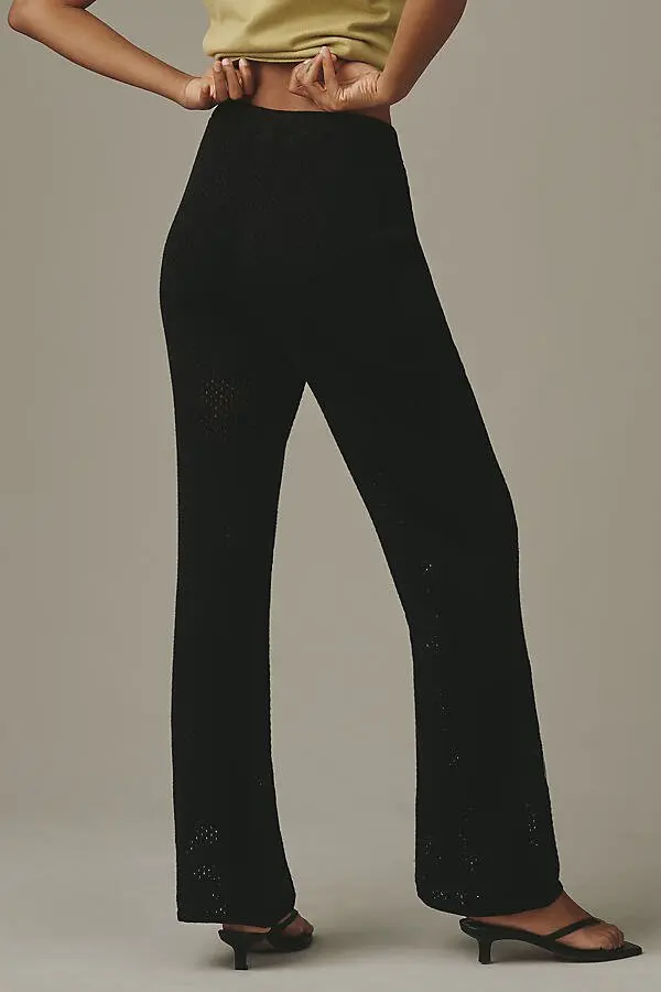 RANNA GILL Sheer Knit Pants