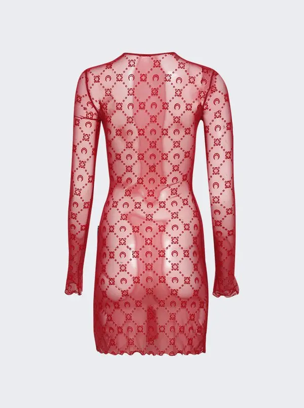marine serre mesh dress Marine Serre Moonogram Mesh Mini Dress