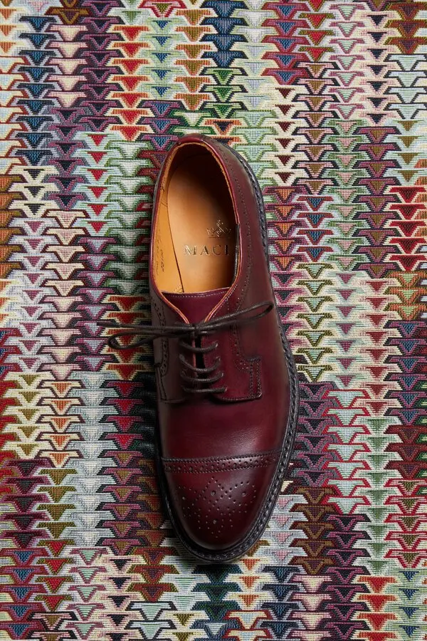 MACIAN Sophie Derby Shoes - Burgundy