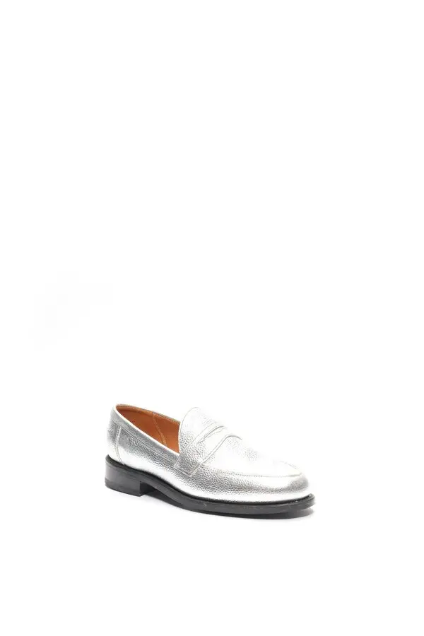 MACIAN Ludo Penny Loafer - Silver