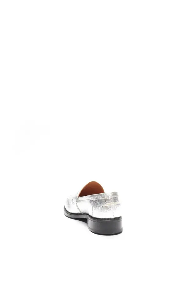 MACIAN Ludo Penny Loafer - Silver