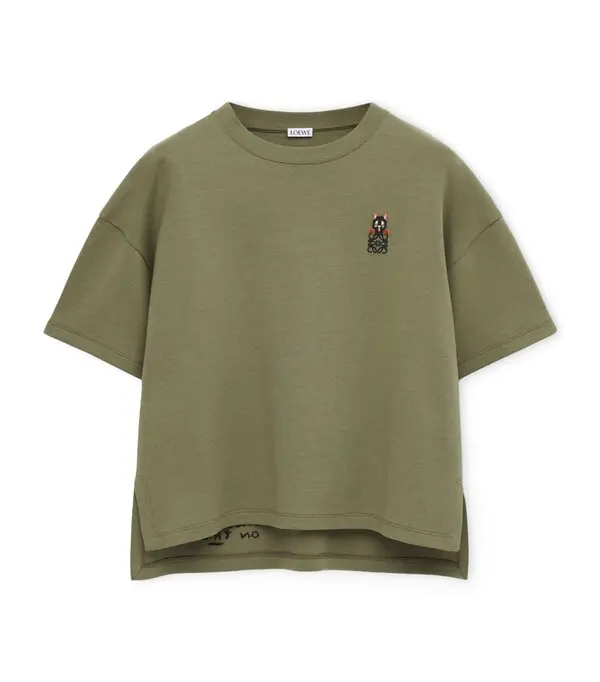 Loewe X Louis Wain Cotton-blend Anagram T-shirt