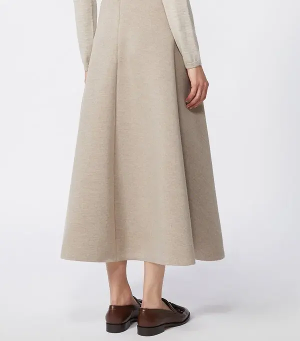Max Mara Jersey Tech Midi Skirt