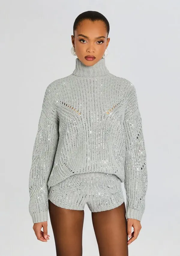 Retrofete Camden Embellished Sweater - Grey/silver