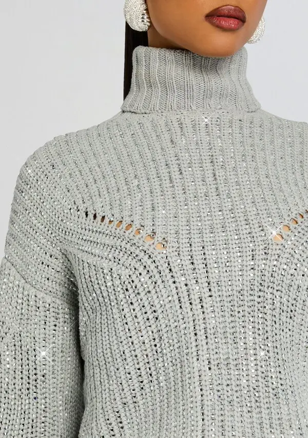 Retrofete Camden Embellished Sweater - Grey/silver