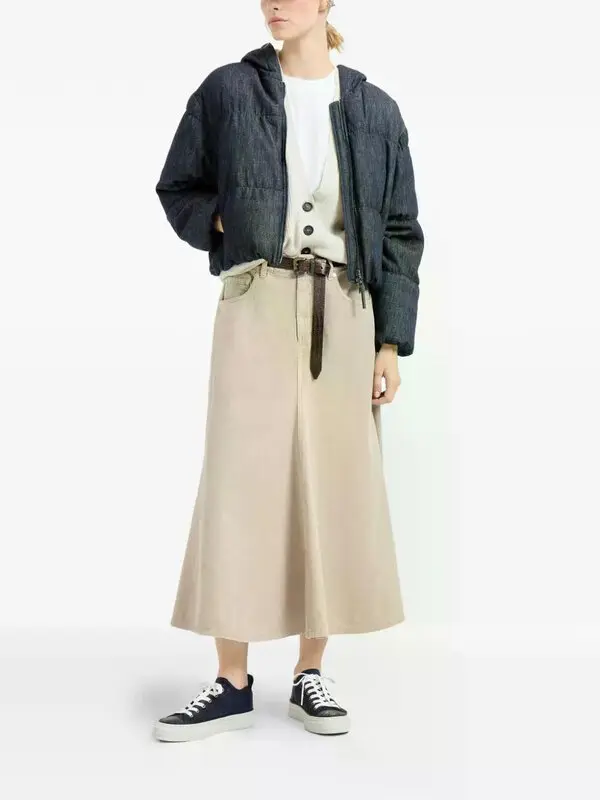 Brunello Cucinelli Ribbed Pocket Cardigan - Neutrals