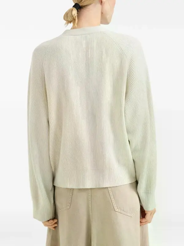 Brunello Cucinelli Ribbed Pocket Cardigan - Neutrals