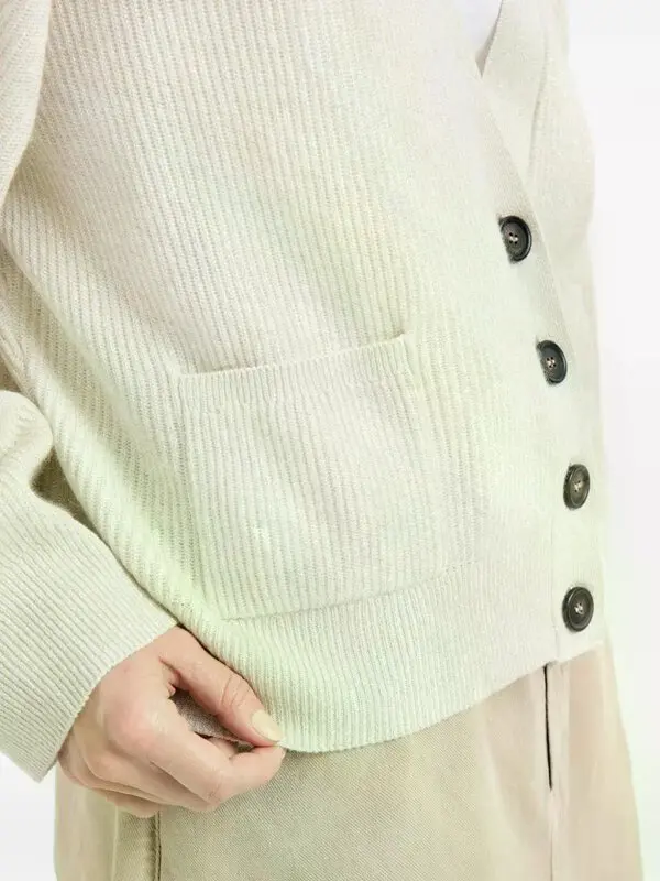 Brunello Cucinelli Ribbed Pocket Cardigan - Neutrals