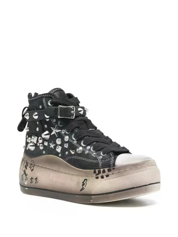 R13 Stud-embellished Flatform Sneakers