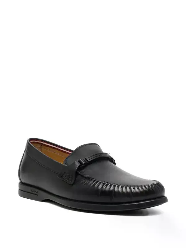 Bally Buckle Detail Loafers
