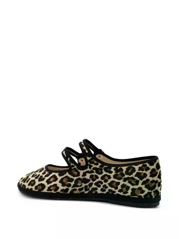 GONDOLINA Leopard-pattern Mary Jane Ballet Flats