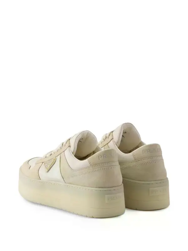 Prada Downtown Platform Sneakers - Neutrals