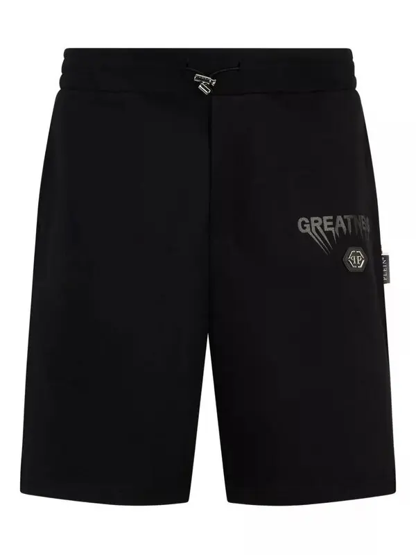 Philipp Plein Fleece Logo Shorts