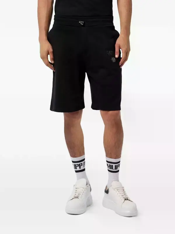 Philipp Plein Fleece Logo Shorts
