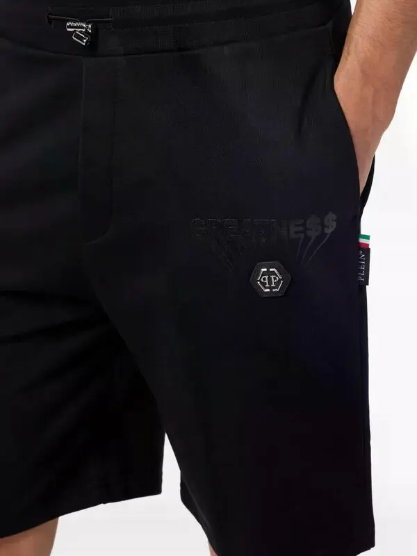 Philipp Plein Fleece Logo Shorts