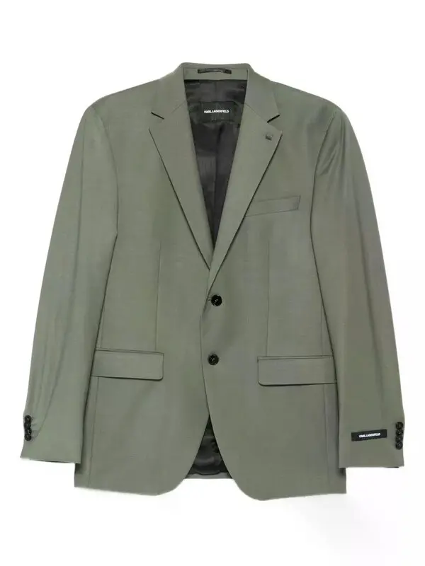 Karl Lagerfeld Button Notch-lapel Blazer