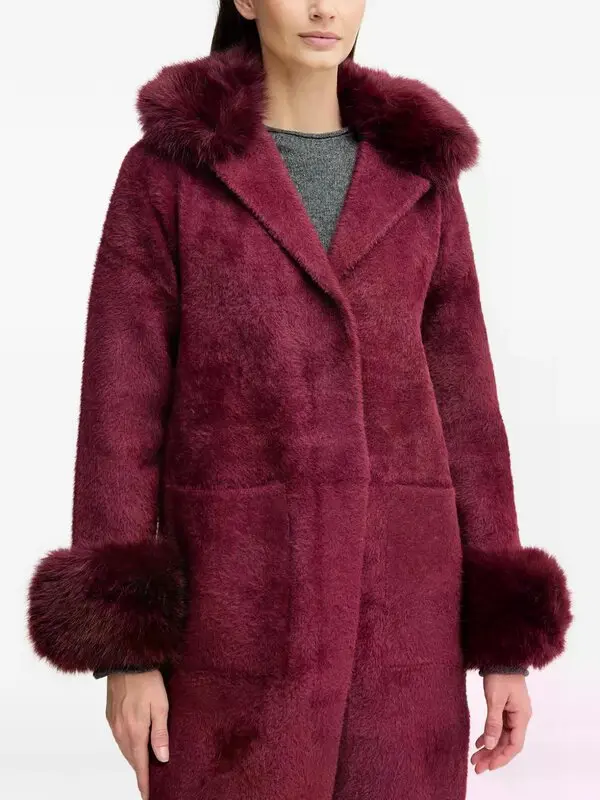 Joseph Ribkoff Faux-fur Trim Coat
