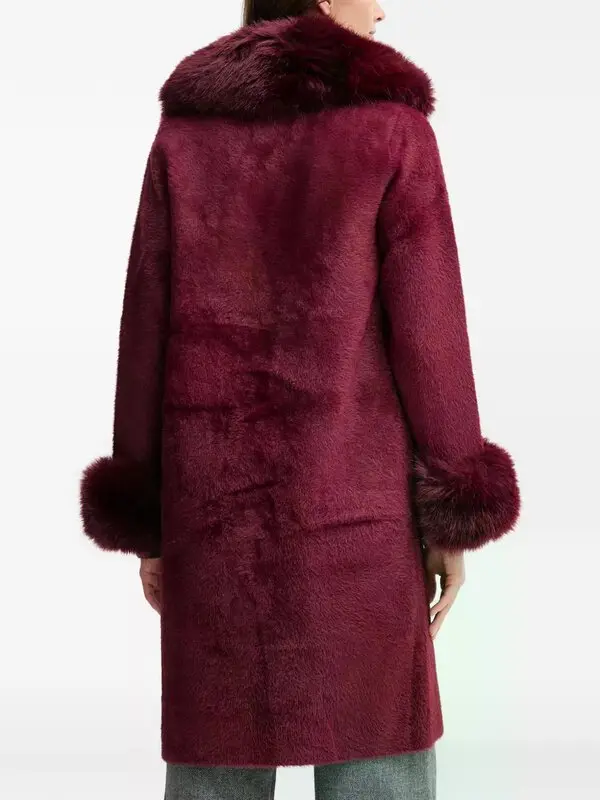 Joseph Ribkoff Faux-fur Trim Coat