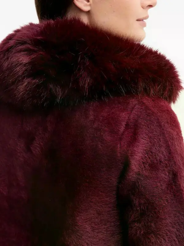 Joseph Ribkoff Faux-fur Trim Coat
