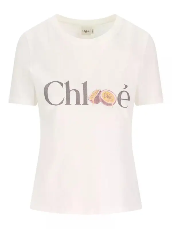 Chloé Logo T-shirt - Neutrals