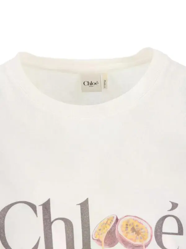 Chloé Logo T-shirt - Neutrals