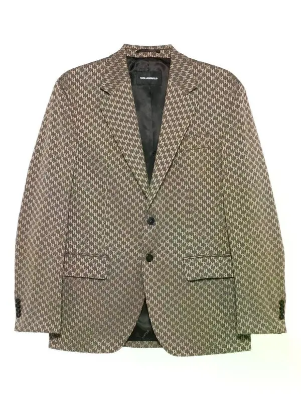 Karl Lagerfeld Patterned Button Jacket