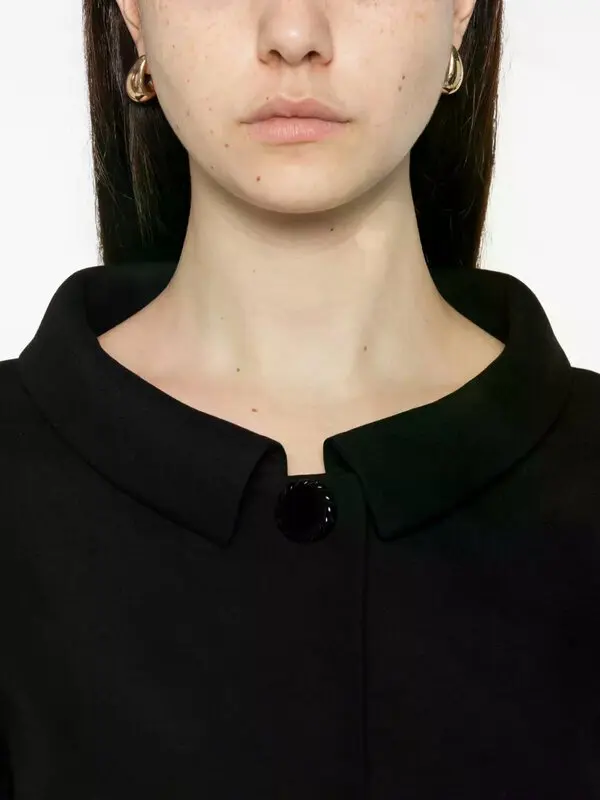 Valentino Garavani Collared Jacket With Flap Pockets - Black