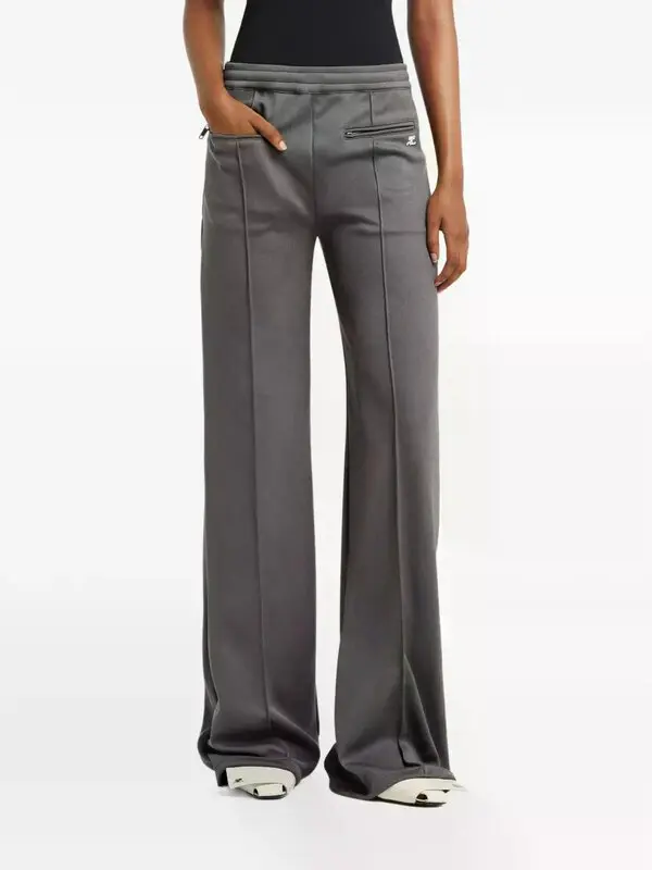 COURREGES Logo Track Pants - Grey